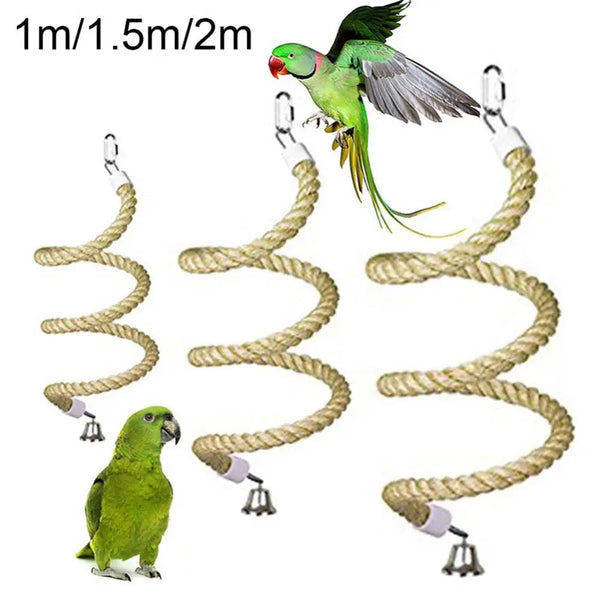 Spiral Cotton Rope Boing (natural color) - Avian Fashions